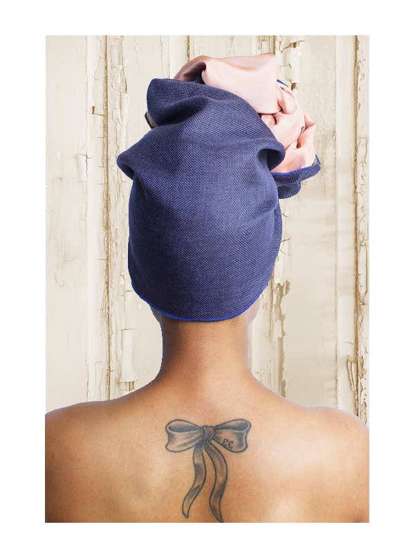 Blue and Pink Silk Lined Head Wrap – Ruby Sampson